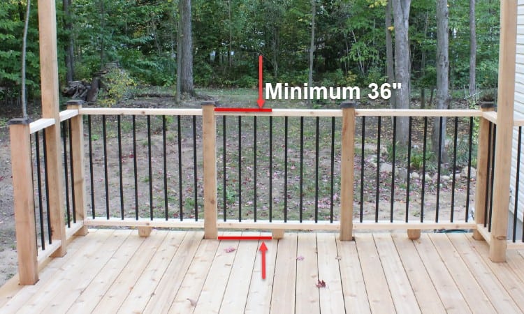 Standard Deck Railing Height Code Requirements And Guidelines